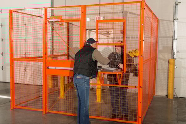Wire Security Cages Storage | Rack Wire Guarding | Olpin Group